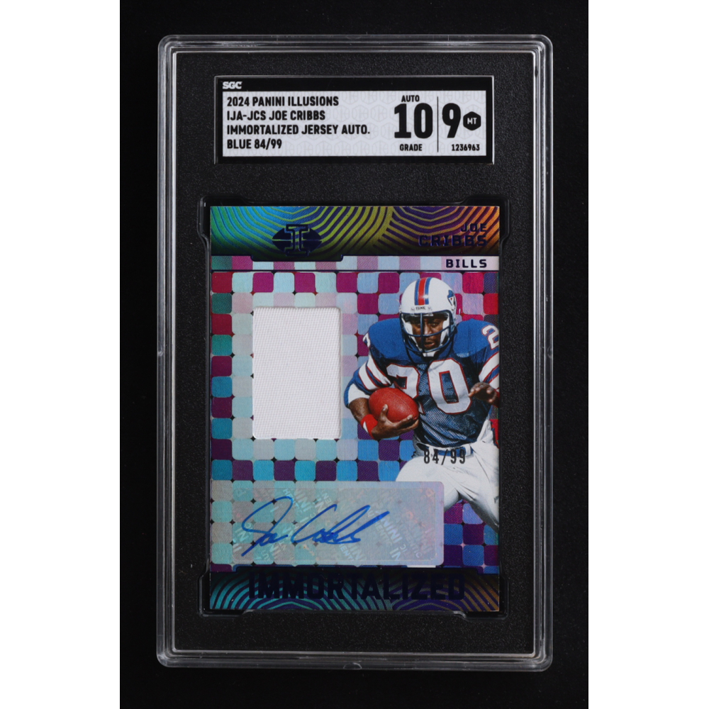 Joe Cribbs 2024 Panini Illusions Immortalized Jersey Autographs Blue ...