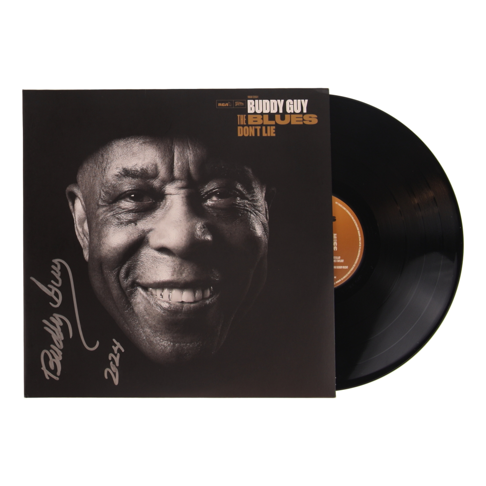Buddy Guy Signed "The Blues Don't Lie" Vinyl Record Album Inscribed ...