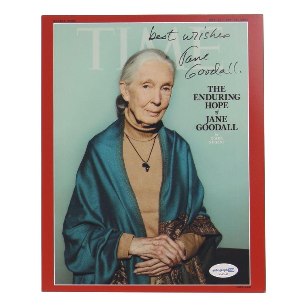 Jane Goodall Signed 8x10 Photo Inscribed "Best Wishes" (ACOA ...