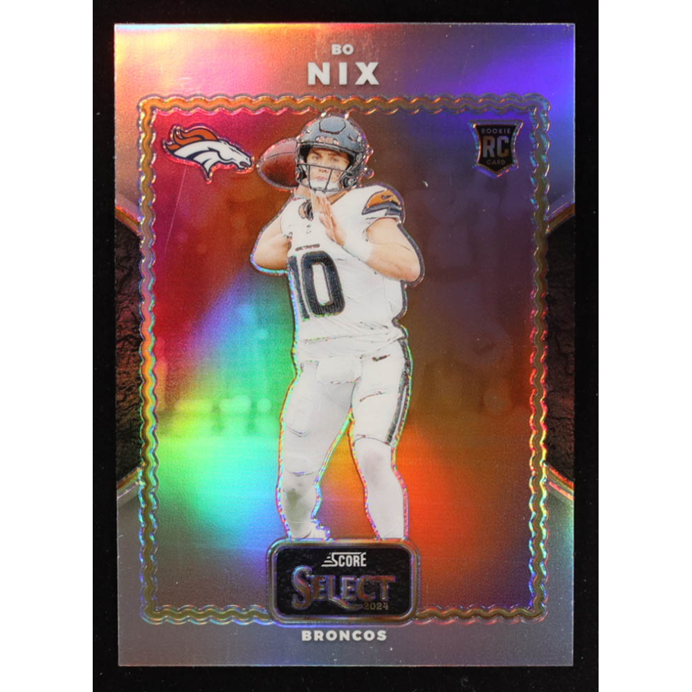 Bo Nix 2024 Select Score Select Throwback Prizm #23 RC | Pristine Auction