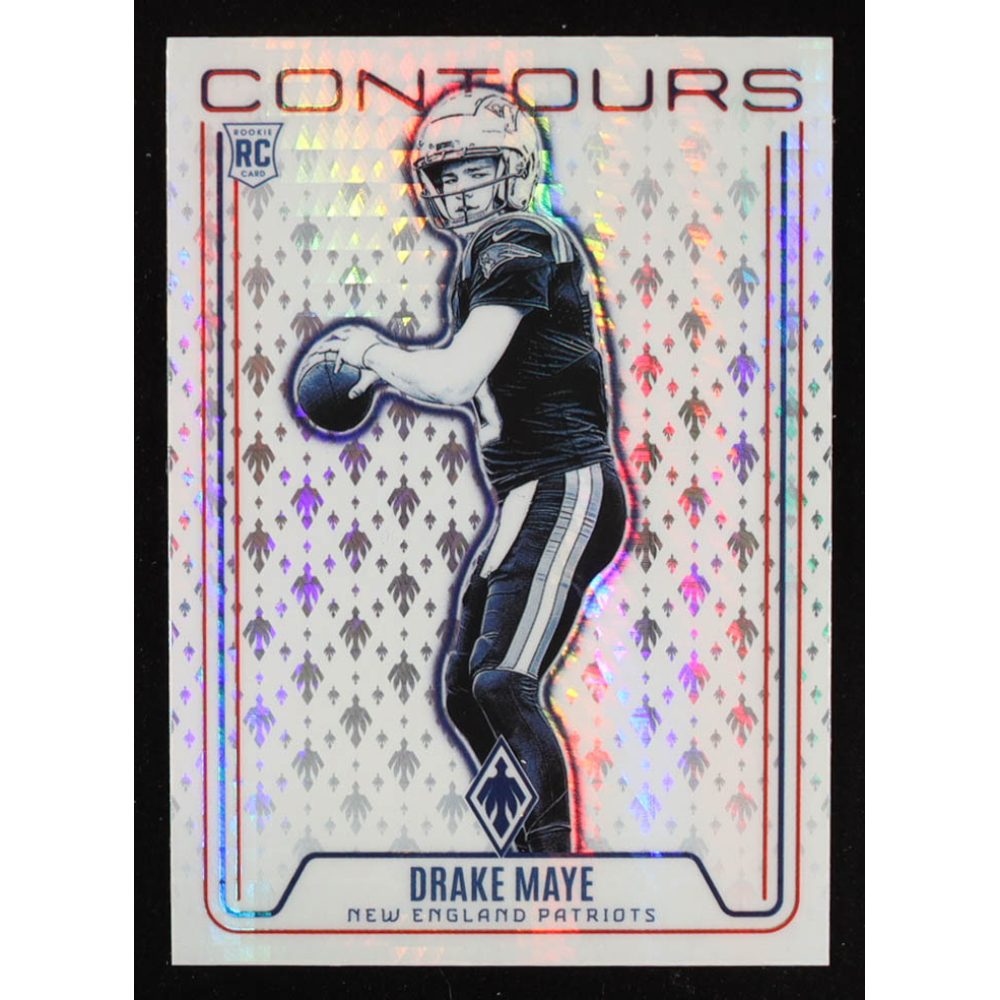 Drake Maye 2024 Panini Phoenix Contours Hyper #12 RC | Pristine Auction