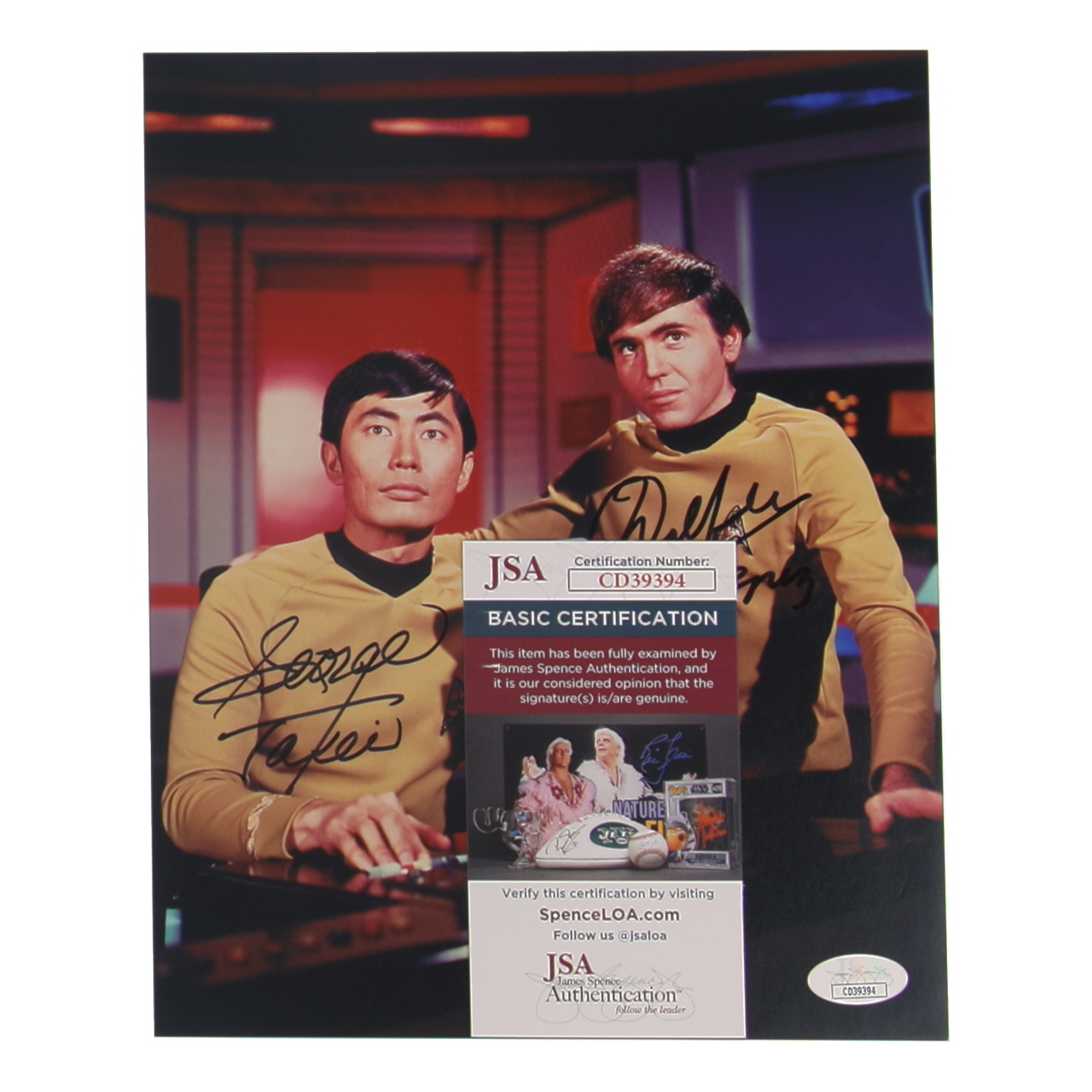George Takei & Walter Koenig Signed "Star Trek" 8x10 Photo (JSA ...