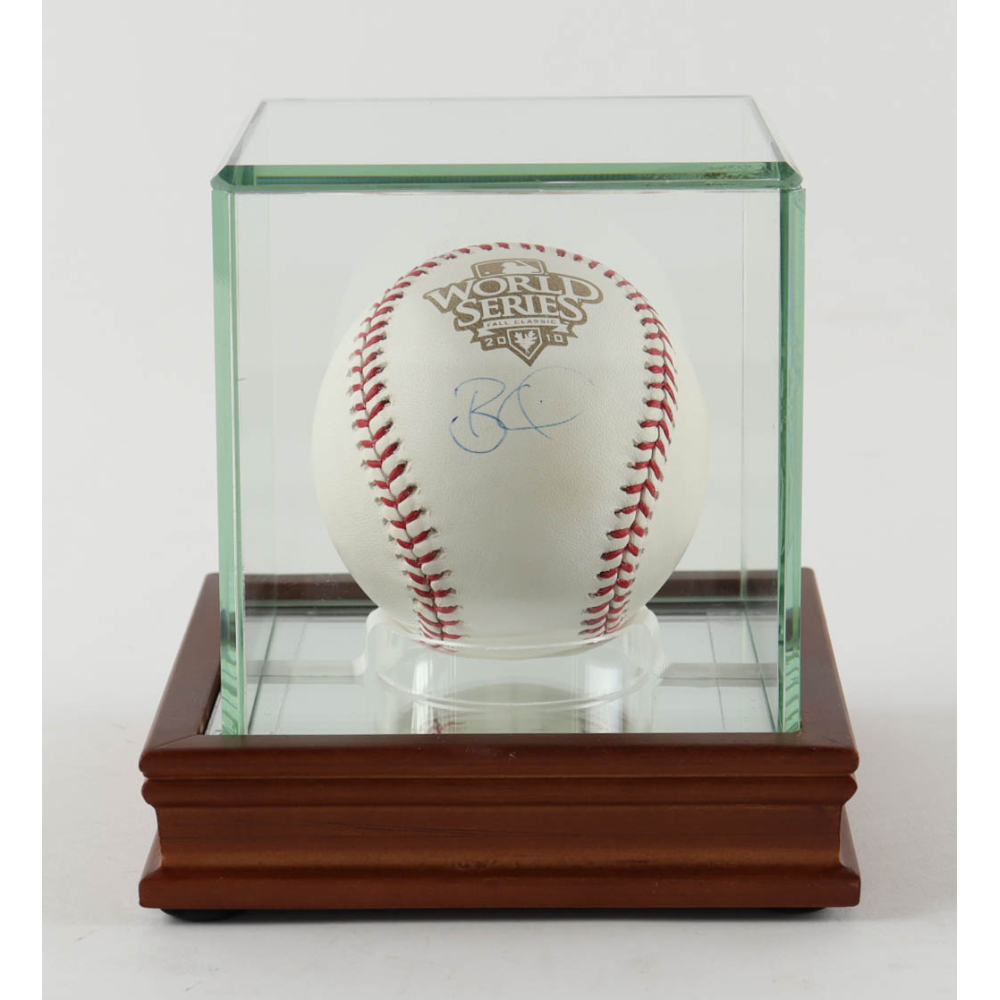 Brian Wilson Signed 2010 World Series Logo Baseball with Display Case ...