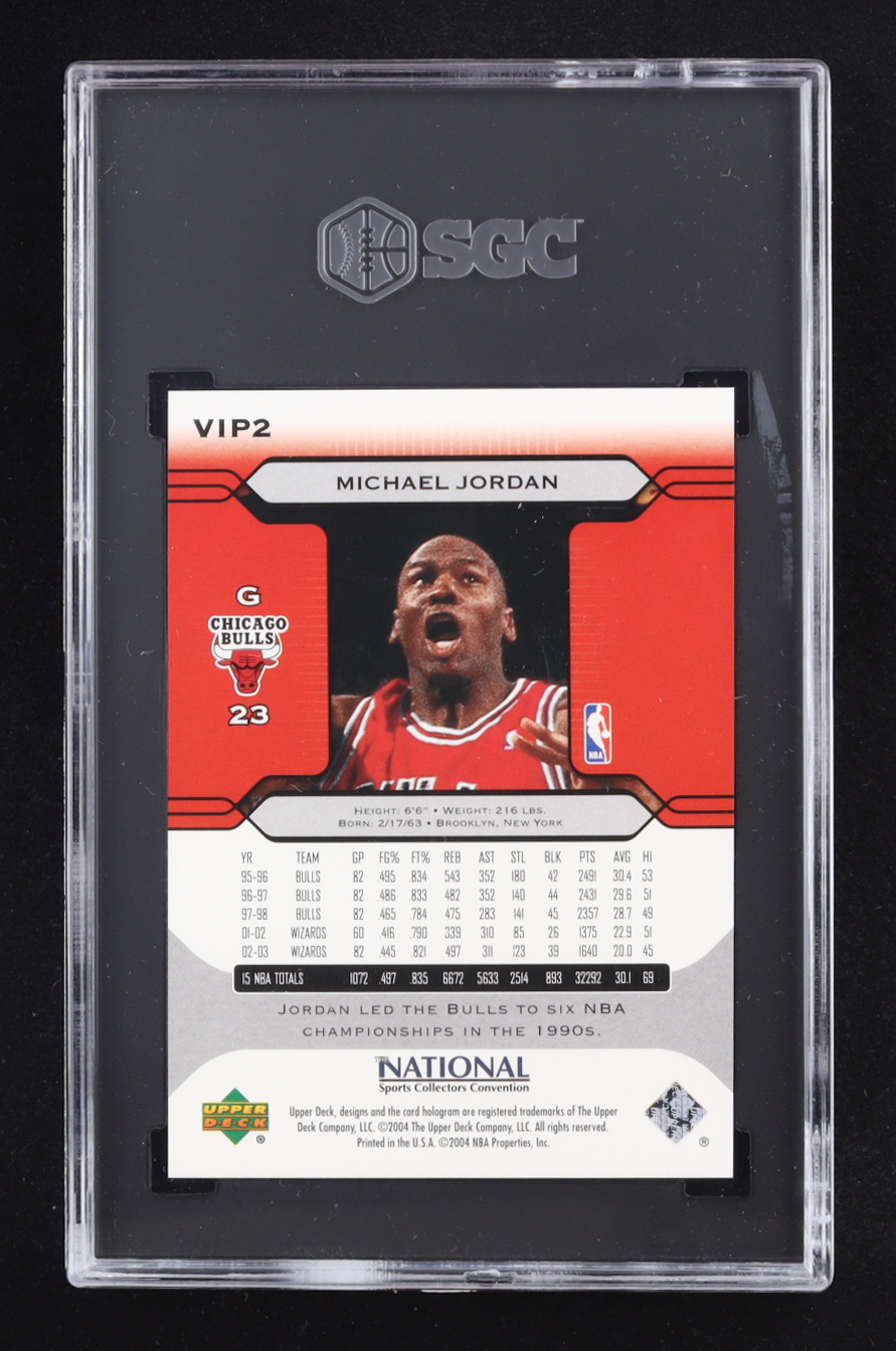 Michael Jordan 2004 Upper Deck National VIP #VIP2 (SGC 9.5) | Pristine ...