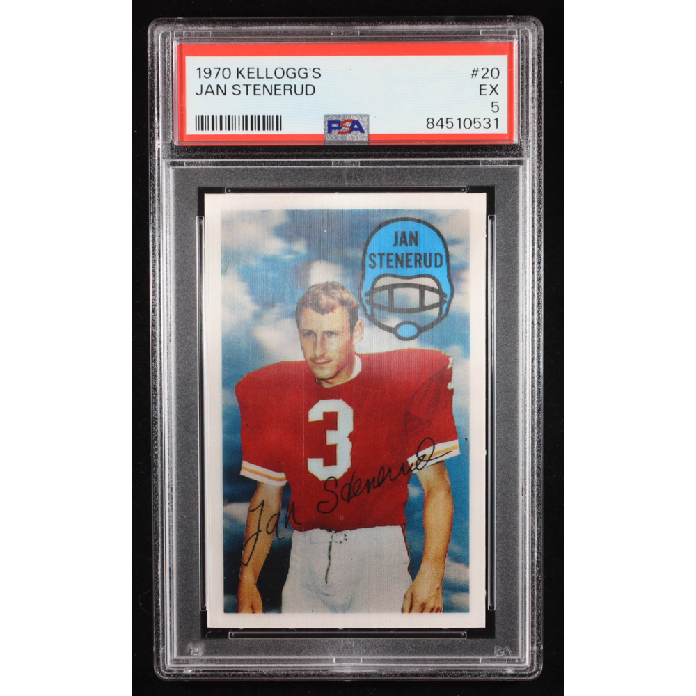 Jan Stenerud 1970 Kellogg's #20 (PSA 5) | Pristine Auction