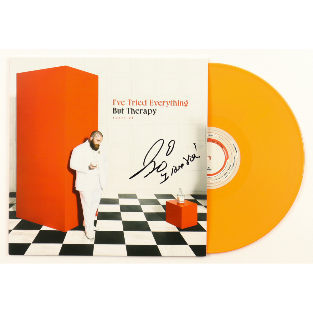 Teddy Swims Signed "I've Tried Everything But Therapy Part 2" Vinyl Record Album Inscribed "I ...