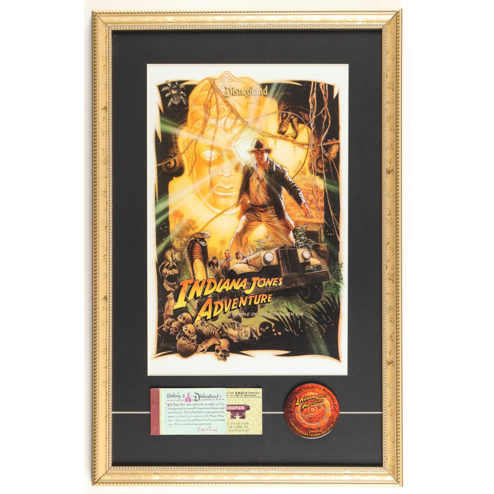 Disneyland "Indiana Jones Adventure" Custom Framed Poster Print Display ...