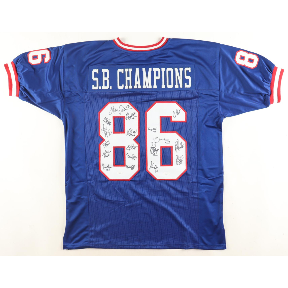 "1986 Super Bowl Champions" Jersey Team-Signed By (18) With Harry ...