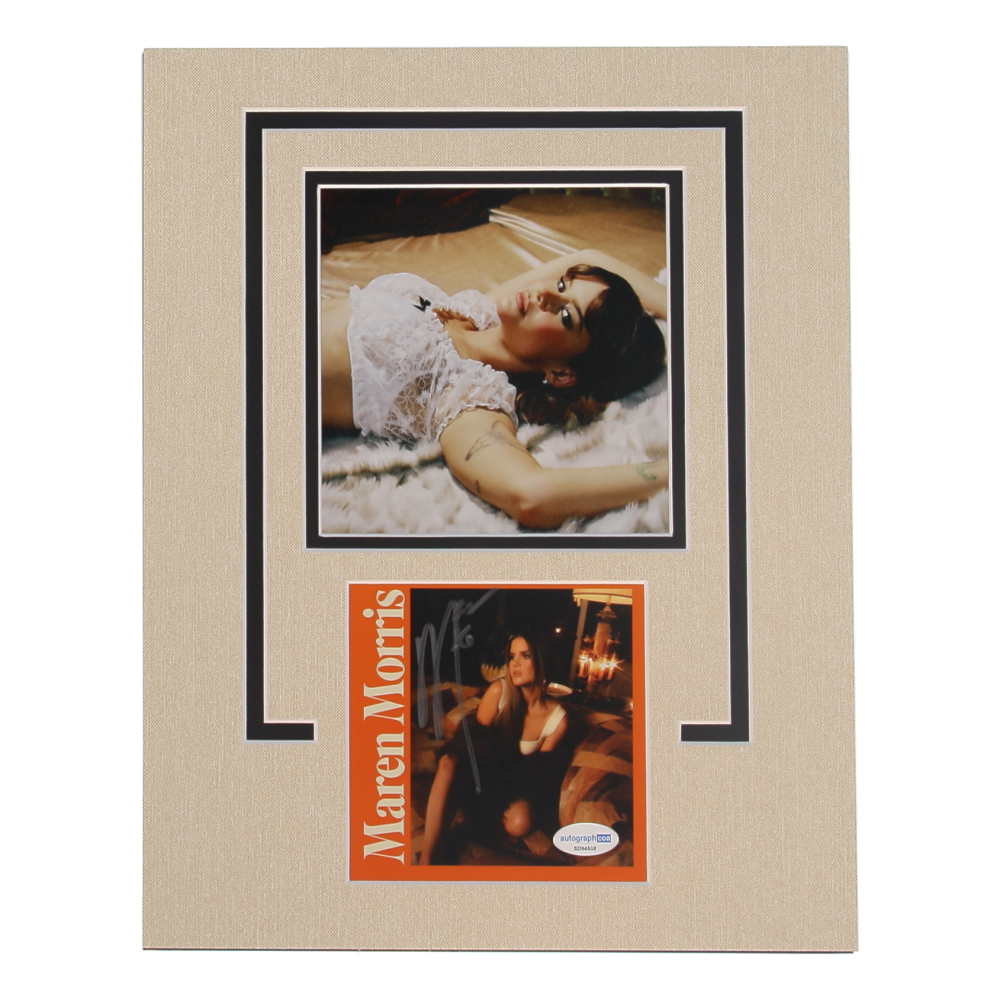 Maren Morris Signed Custom Matted "Dreamsicle" CD Album Insert Display ...