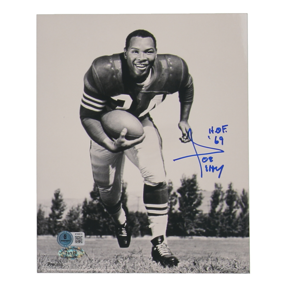 Joe Perry Signed 49ers 8x10 Photo Inscribed "H.O.F. '69" (Beckett ...