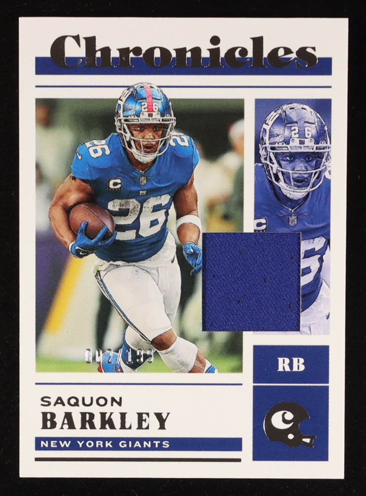 Saquon Barkley 2022 Panini Chronicles Jerseys #19 #002/199 | Pristine ...