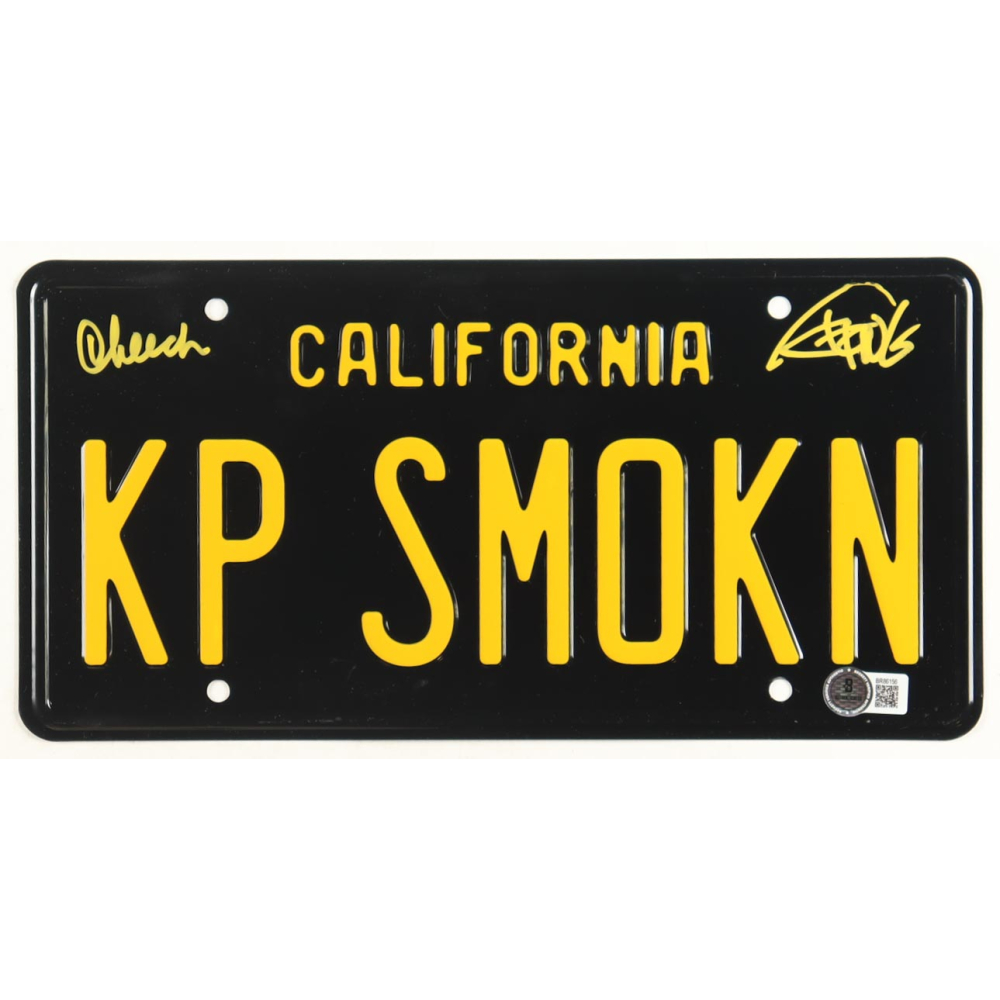 Cheech Marin & Tommy Chong Signed License Plate (Beckett) | Pristine ...