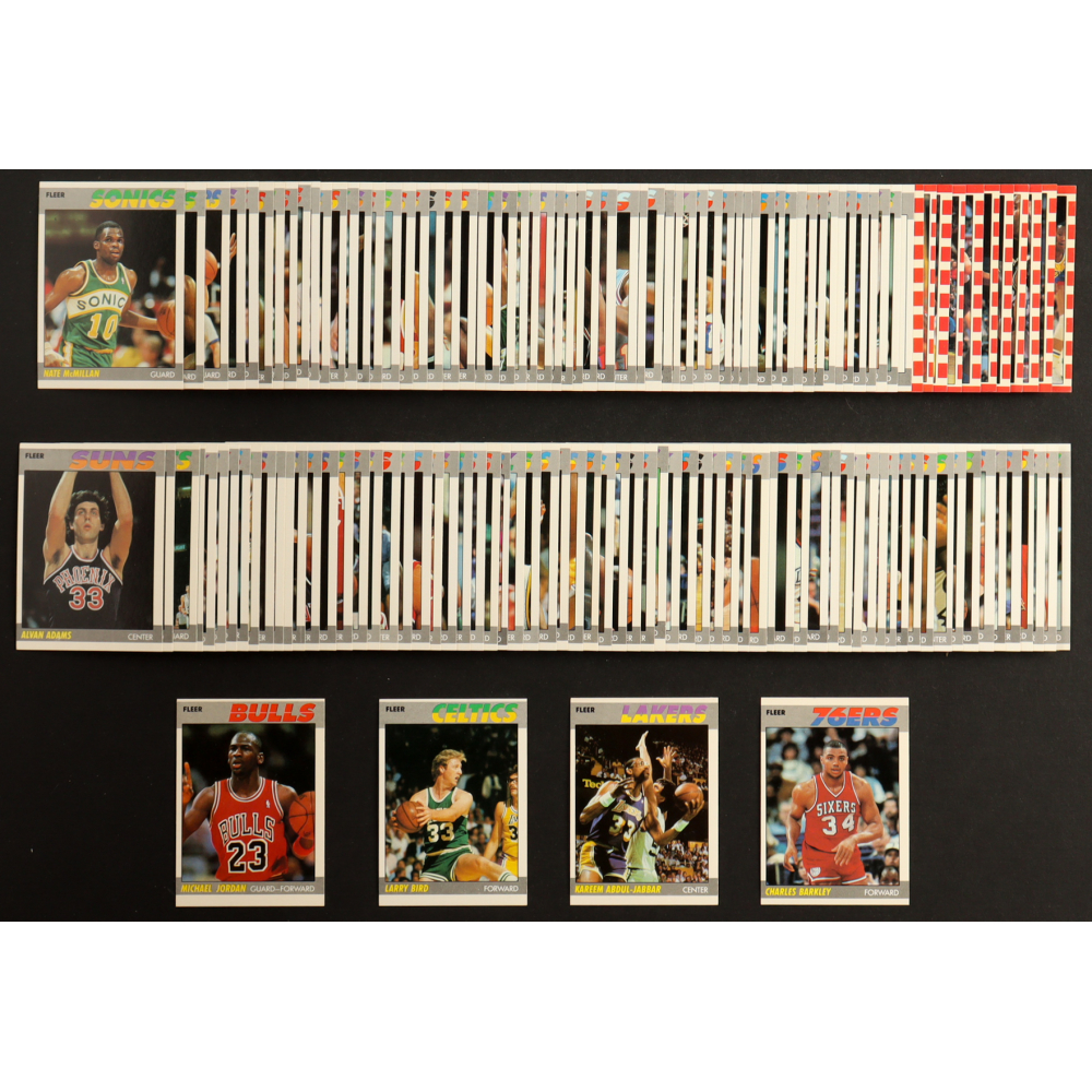 1987-88 Fleer Basketball Complete Set of (132) Cards with Michael ...