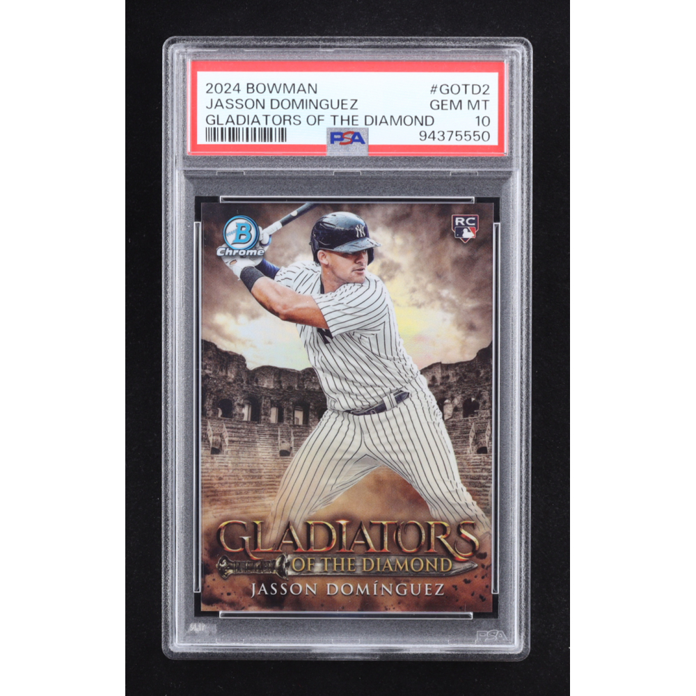 Jasson Dominguez 2024 Bowman Gladiators of the Diamond #2 RC (PSA 10 ...