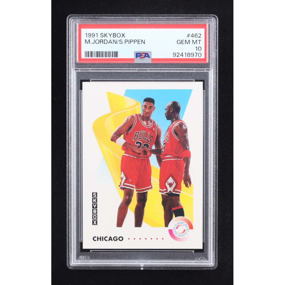 Michael Jordan / Scottie Pippen 1991 Skybox #462 (PSA 10) | Pristine ...