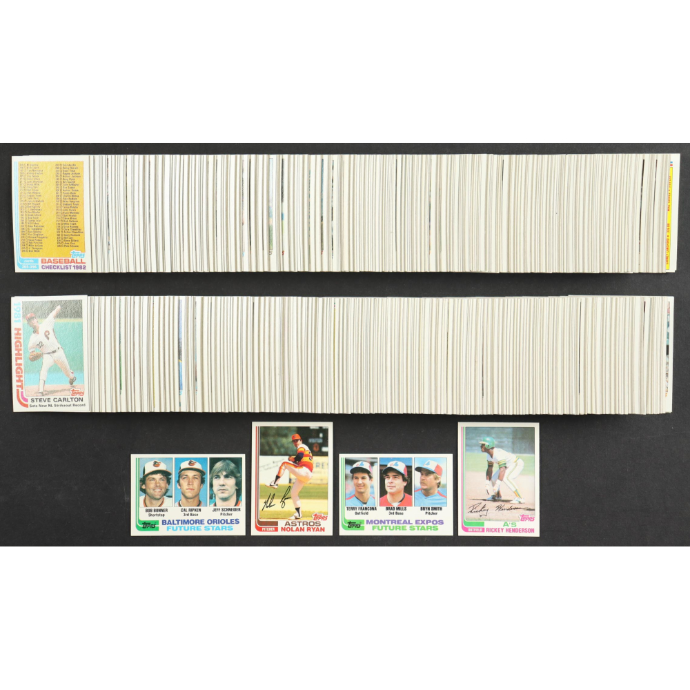 1982 Topps Baseball Complete Set of (792) cards with Bob Bonner / Cal ...