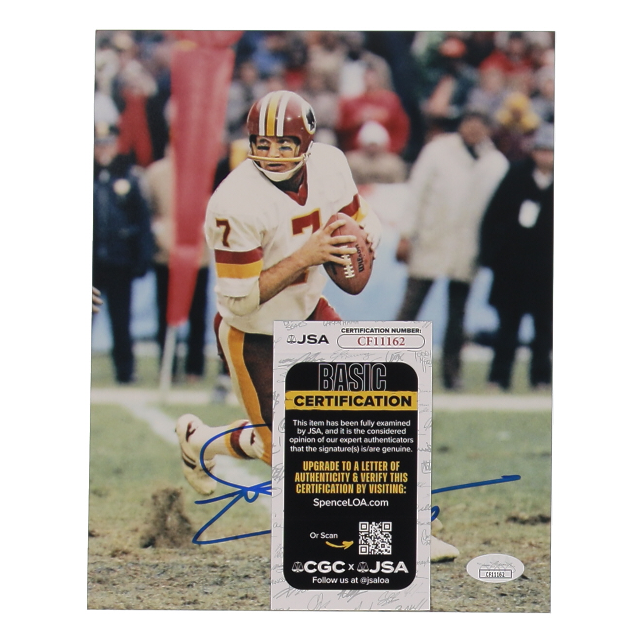 Joe Theismann Signed Redskins 8x10 Photo Inscribed "83 MVP" (JSA ...