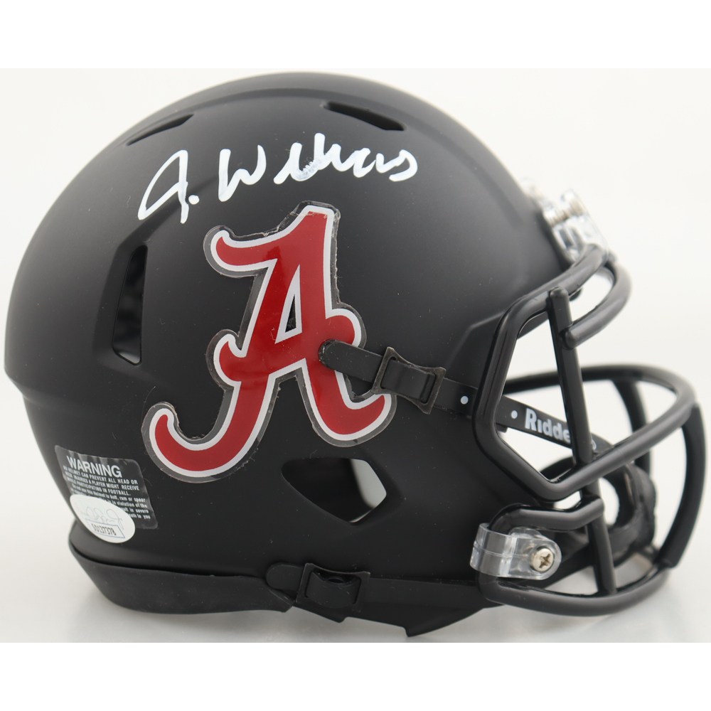 Jameson Williams Signed Alabama Crimson Tide Matte Black Speed Mini ...