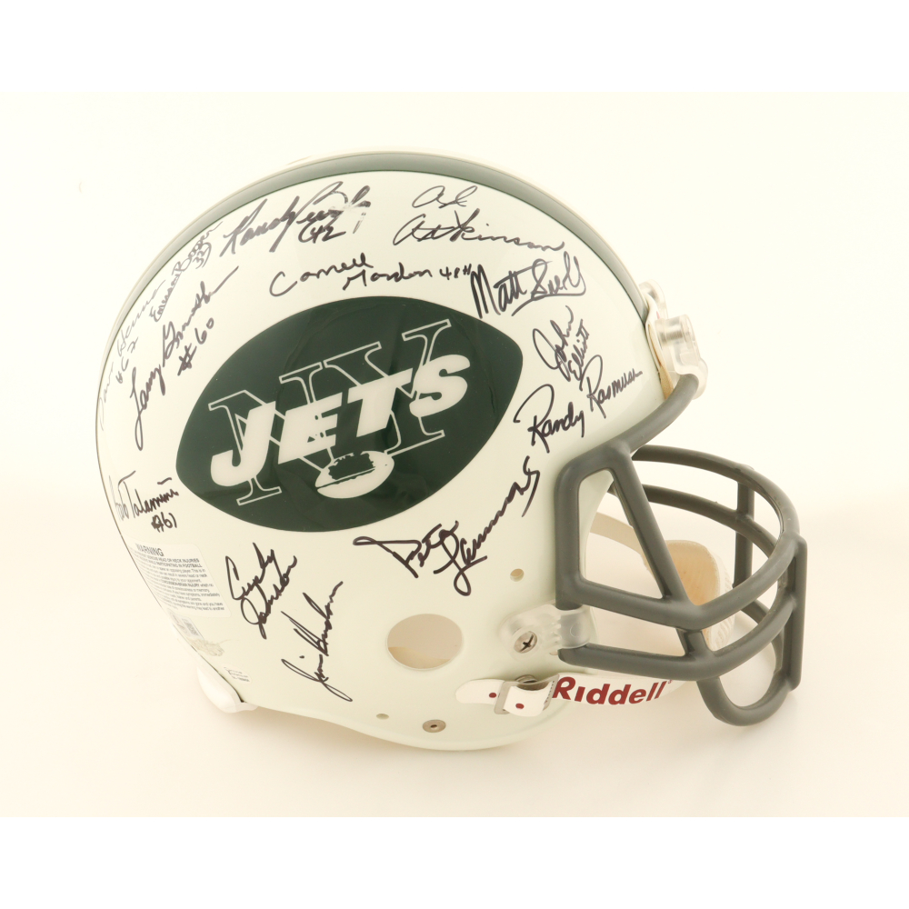 1968 Jets Full-Size Authentic On-Field Throwback Speed Helmet Signed By ...