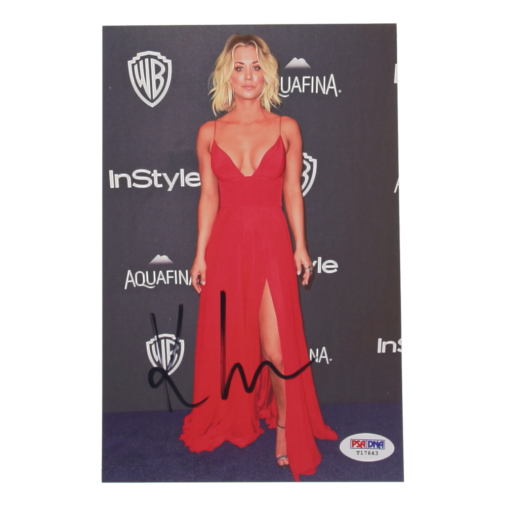 Kaley Cuoco Signed 5x8 Photo (PSA) | Pristine Auction