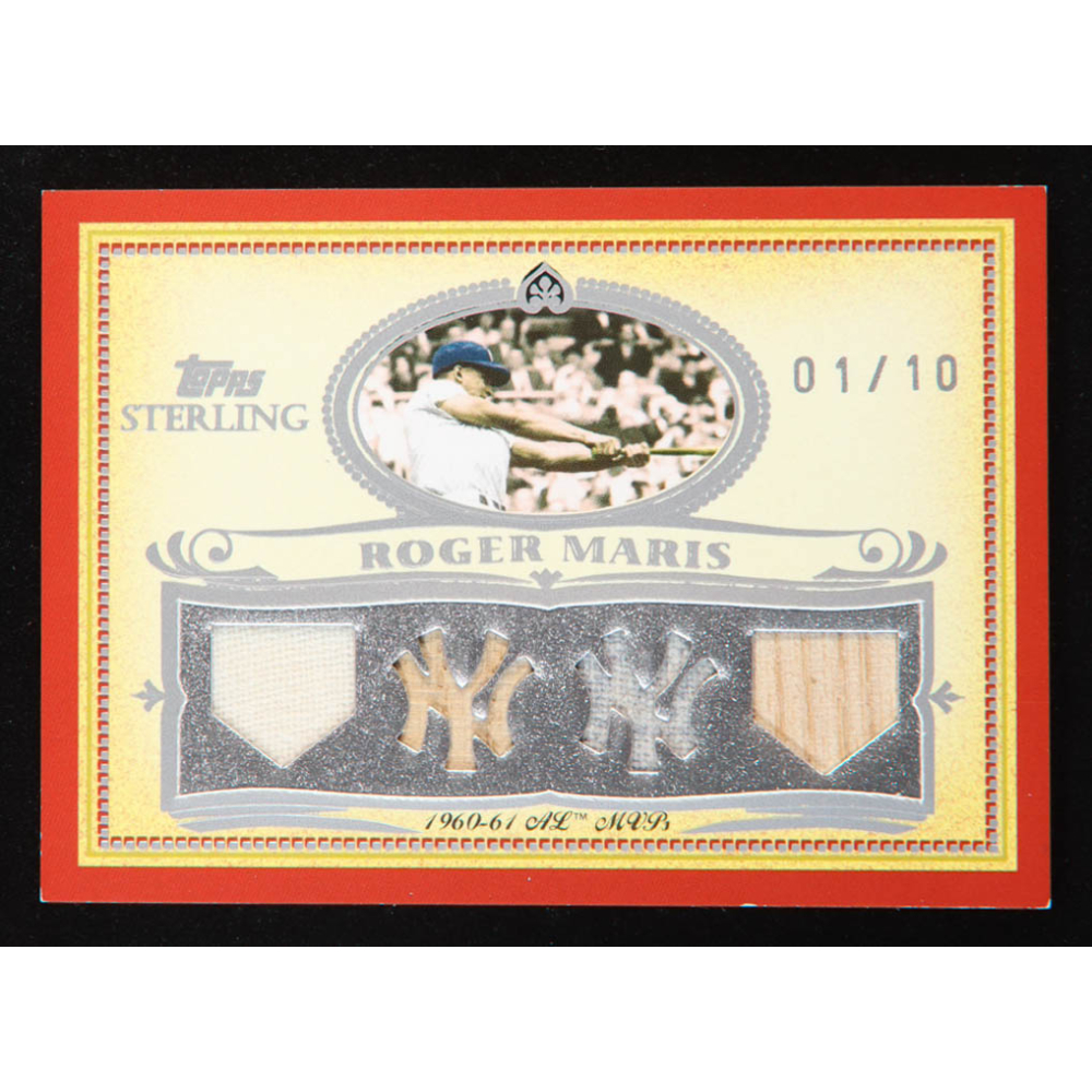 Roger Maris 2007 Topps Sterling Moments Relics Quad #SM61 #01/10 ...