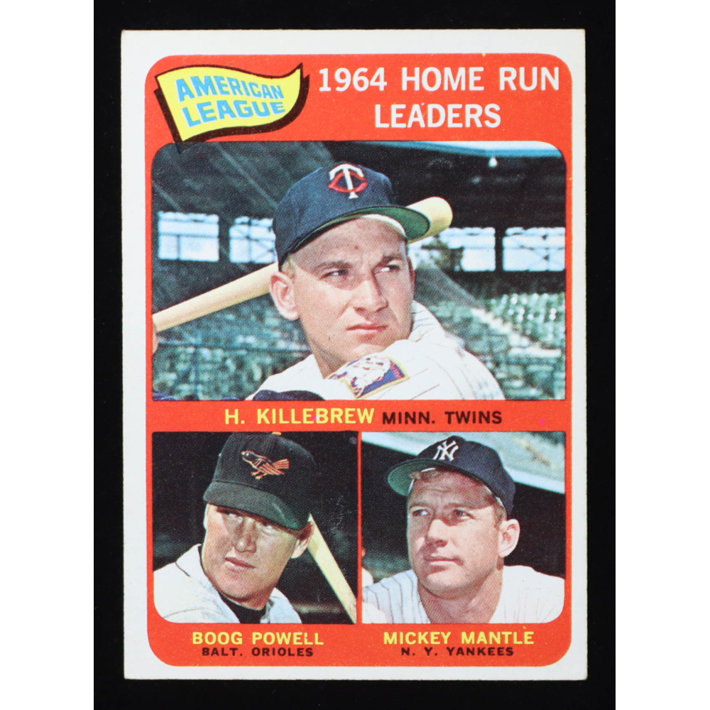 Harmon Killebrew / Mickey Mantle / Boog Powell 1965 Topps #3 / AL Home ...
