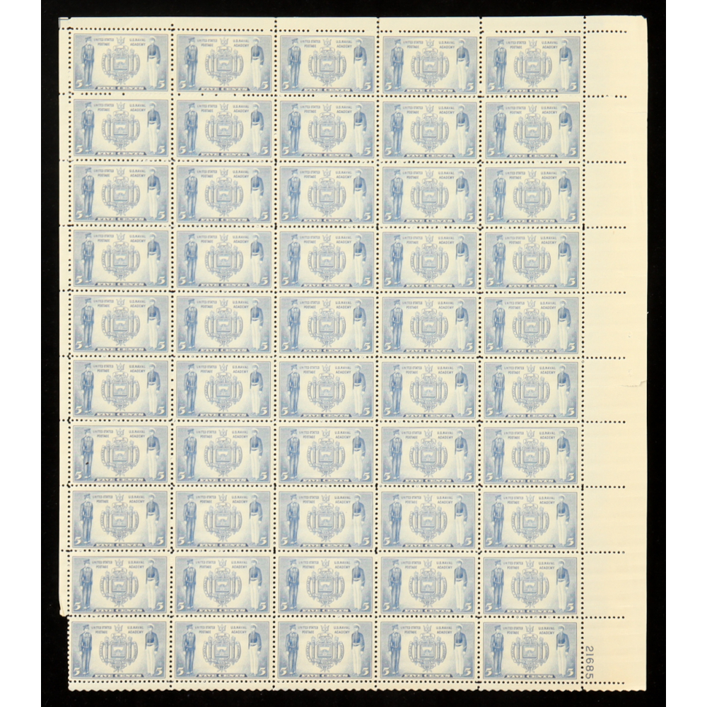 U.S. Postage 5¢ "U.S. Naval Academy" Commemorative Stamp - Issued May ...