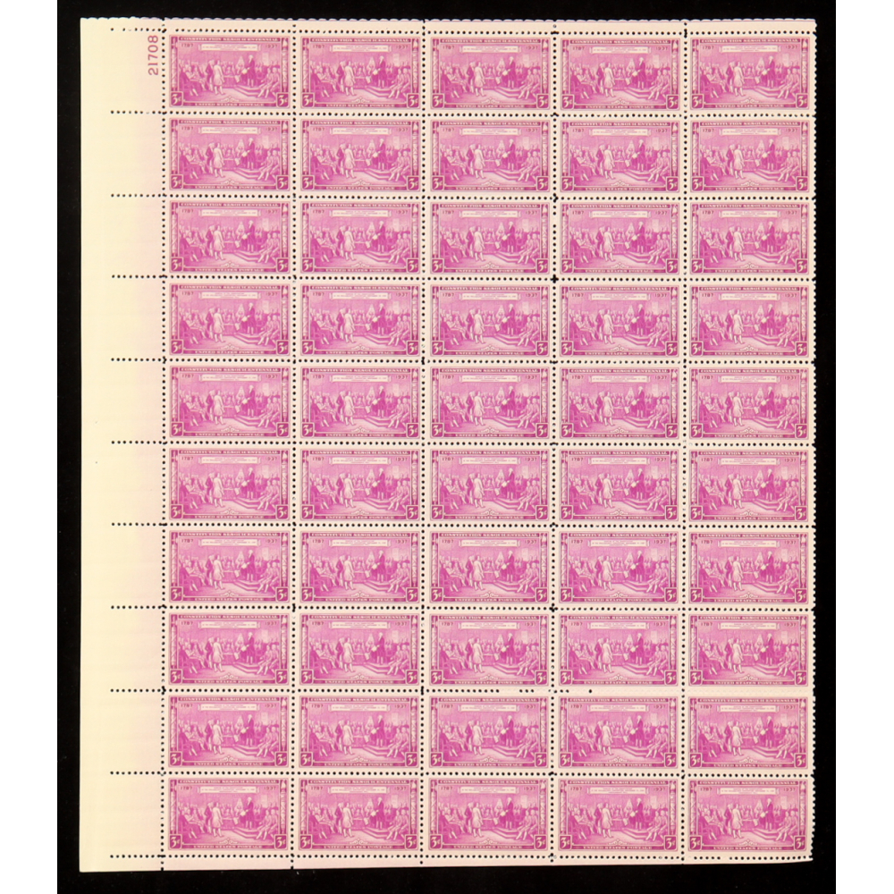 U.S. Postage 3¢ "Constitution Sesquicentennial" Stamp - Issued ...
