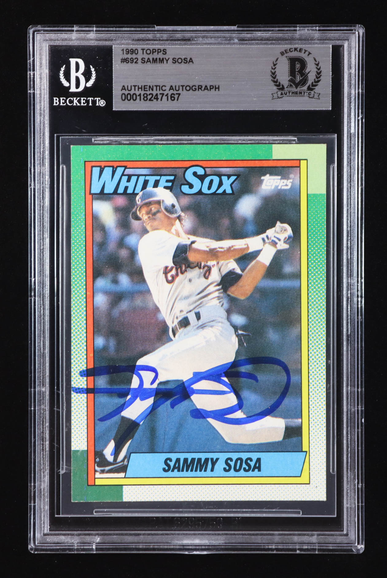Sammy Sosa Signed 1990 Topps #692 RC (BGS) | Pristine Auction