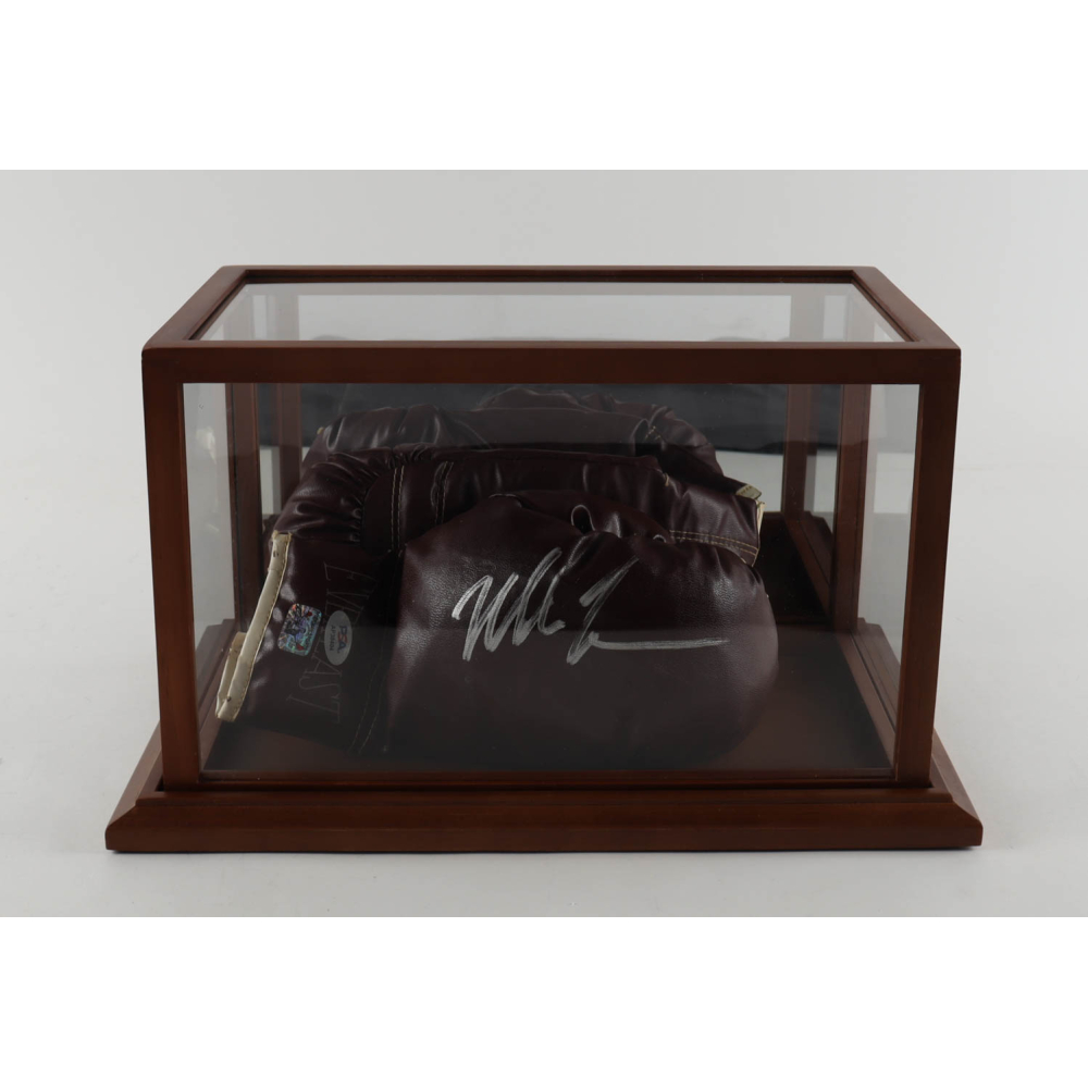 Mike Tyson Signed Pair of Jack Dempsey Model Boxing Gloves with Wrist ...