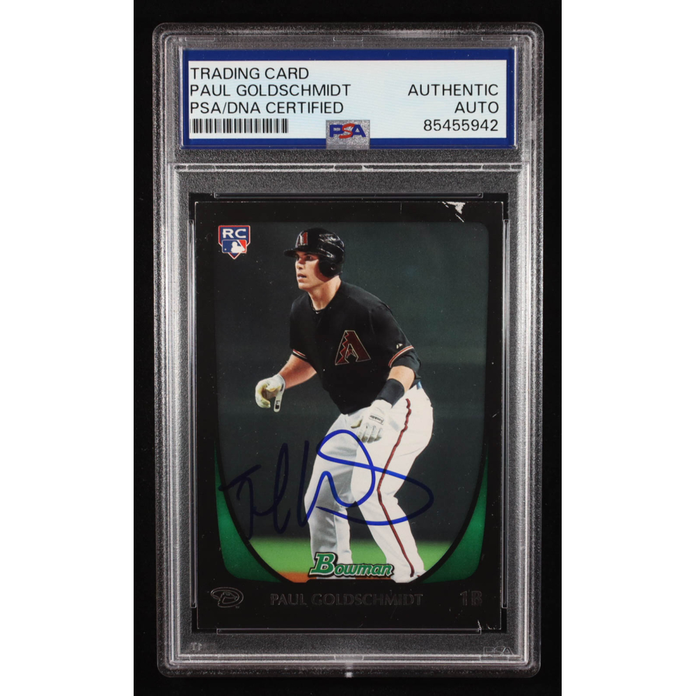 Paul Goldschmidt Signed 2011 Bowman Draft #108 RC (PSA Authentic ...