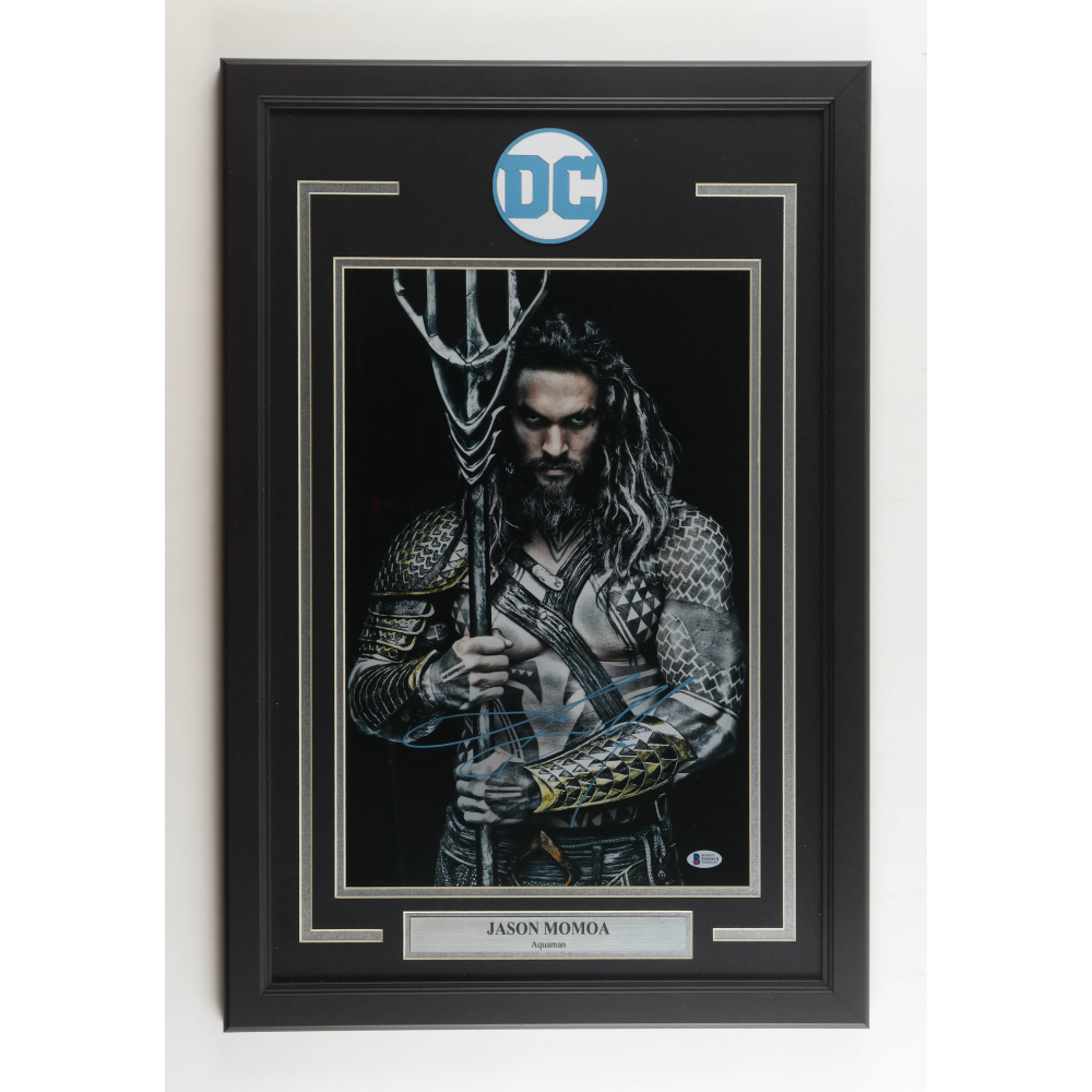 Jason Momoa Signed Custom Framed Poster Display (Beckett) | Pristine ...
