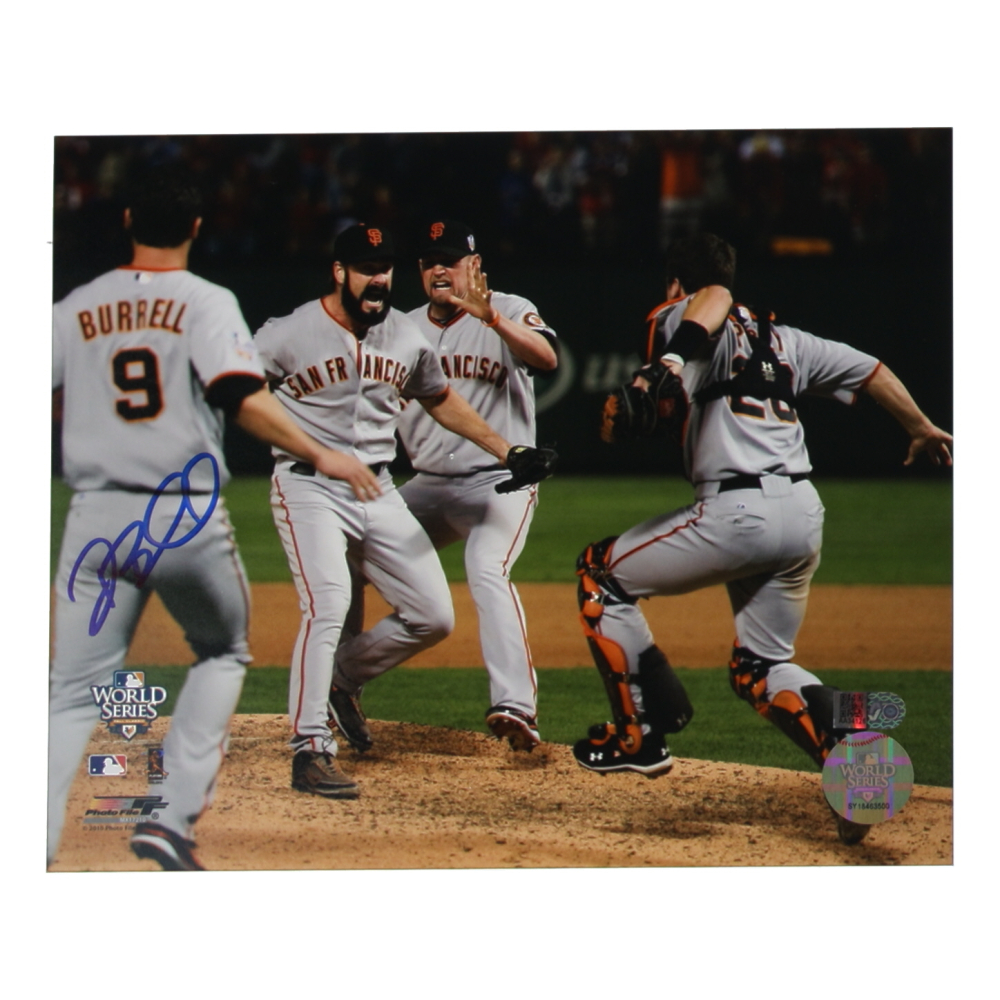 Pat Burrell Signed Giants 8x10 Photo (AIV) | Pristine Auction