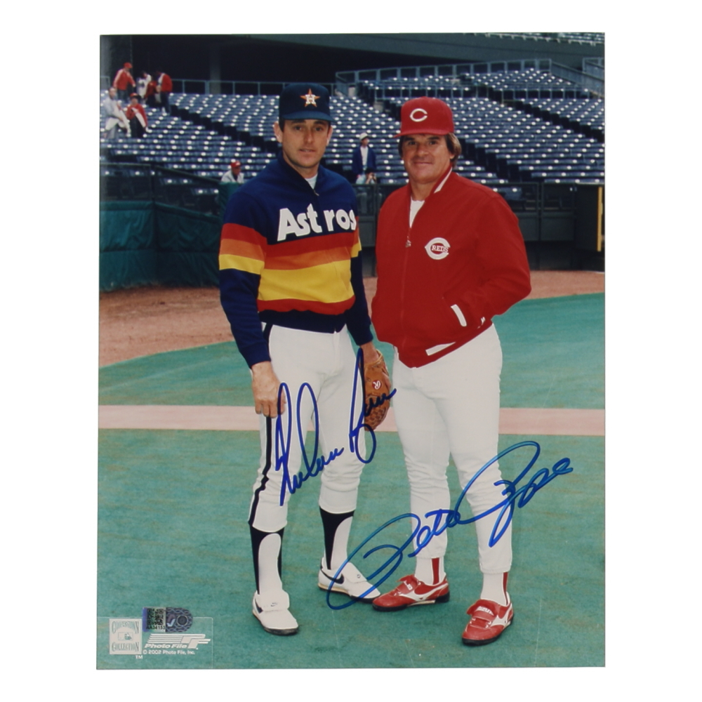 Nolan Ryan & Pete Rose Signed 8x10 Photo (AIV) | Pristine Auction
