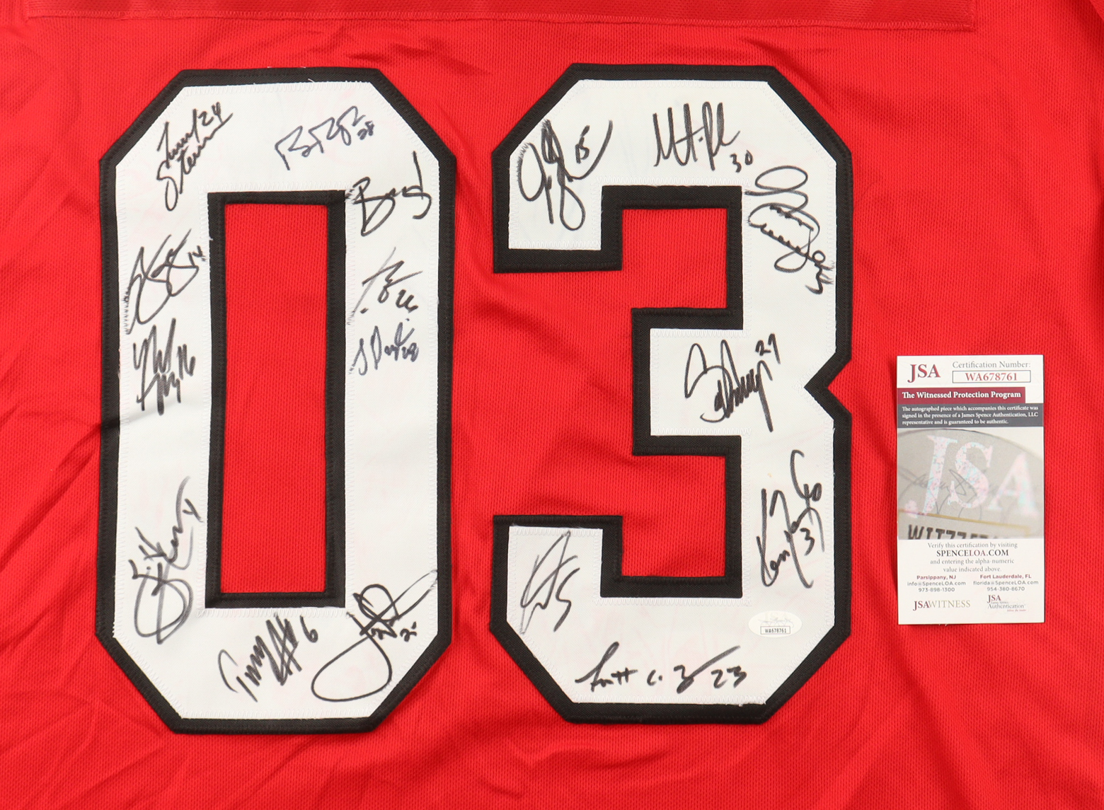 "Stanley Cup Champions" Jersey Signed by (17) with Turner Stevenson ...