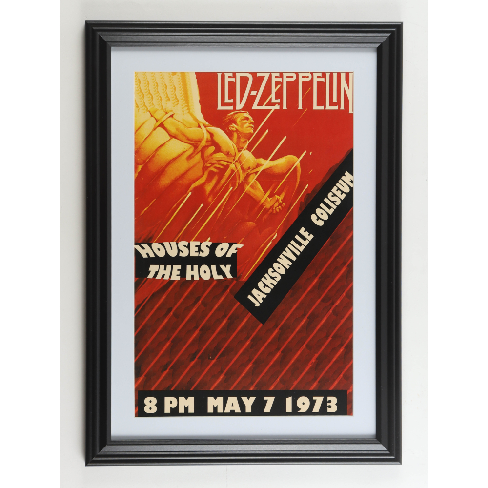 1973 "Led Zeppelin Houses of the Holy" Jacksonville Concert Custom ...