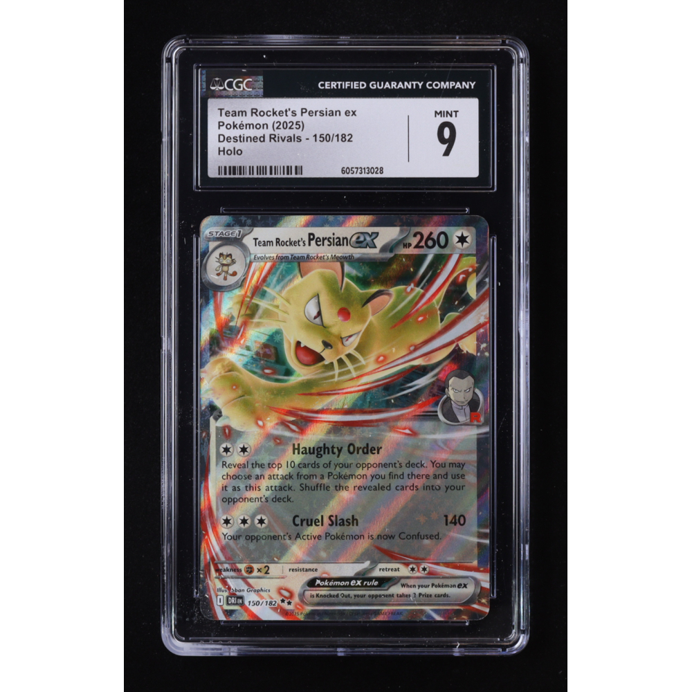 Team Rocket's Persian ex 2025 Pokemon TCG Scarlet and Violet Destined ...