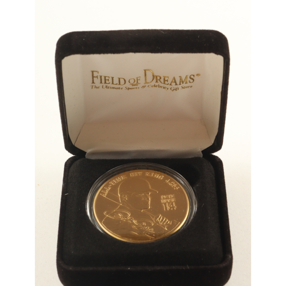 Pete Rose LE "All-Time Hit King" The Highland Mint Reds Solid Bronze ...