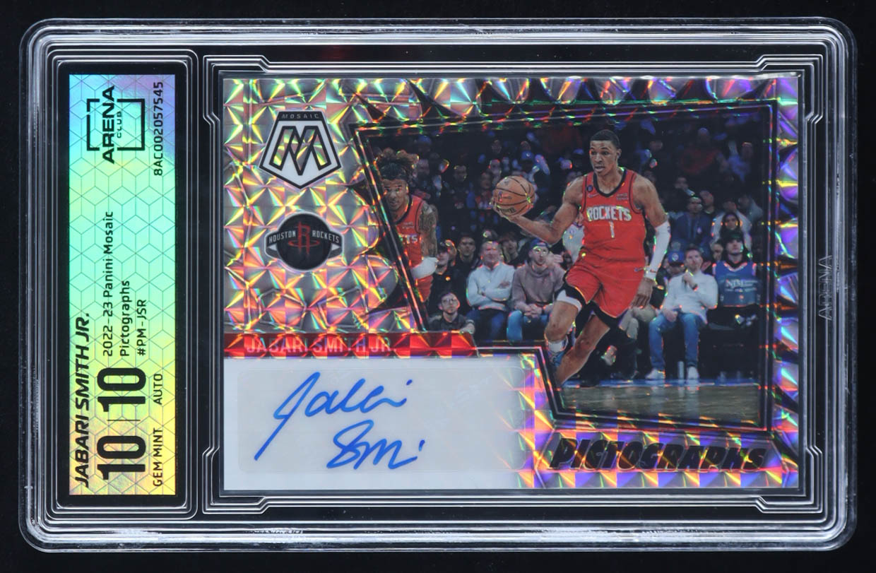 Jabari Smith Jr. 2022-23 Panini Mosaic Pictographs Mosaic #30 RC (Arena ...