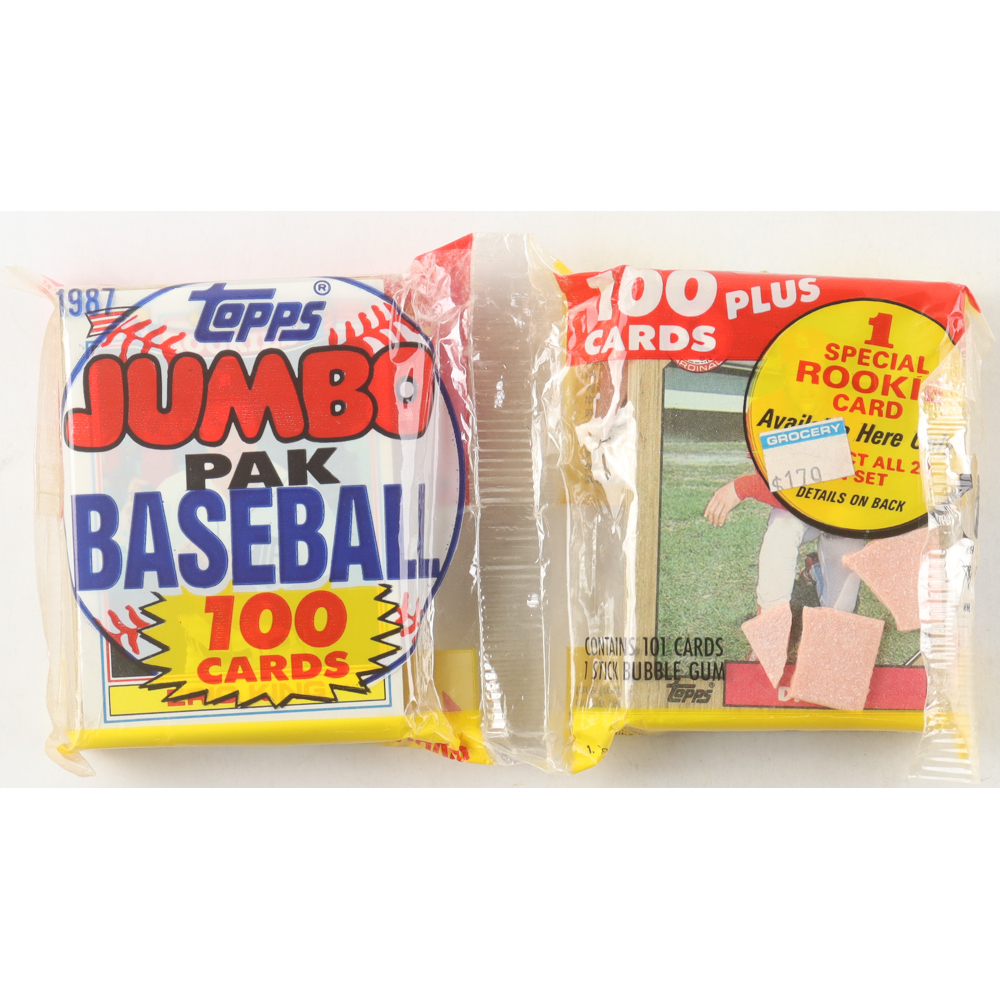 1987 Topps Baseball Jumbo Value Pack with (101) Cards | Pristine Auction