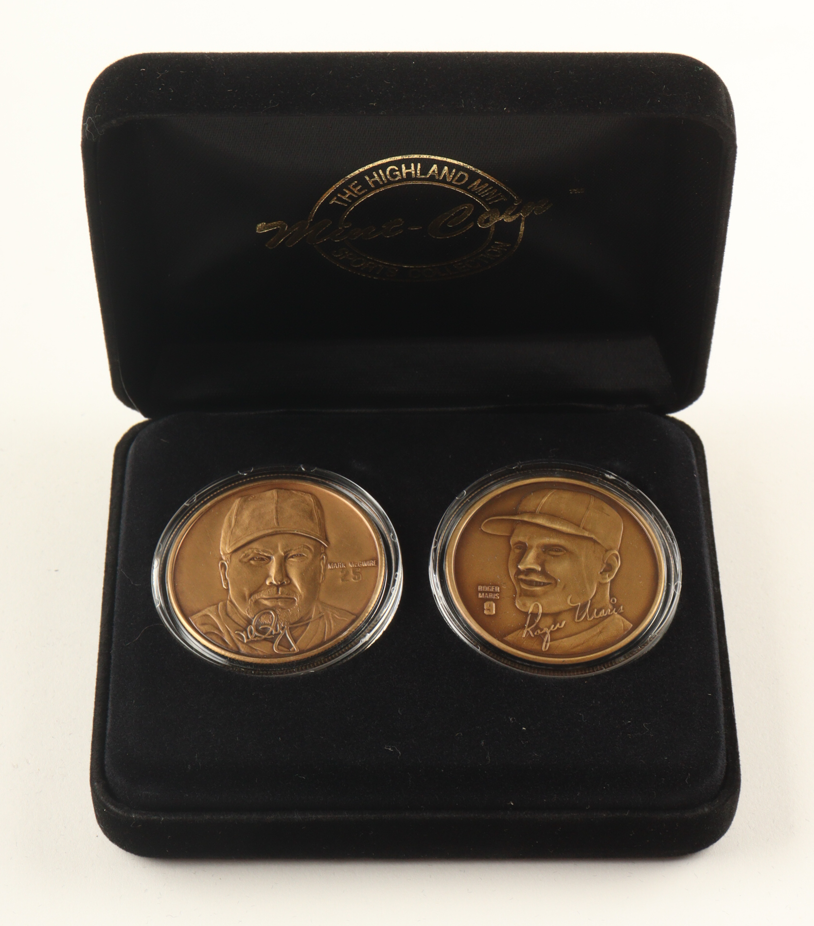 Roger Maris & Mark McGwire LE The Highland Mint "Home Run Heroes ...