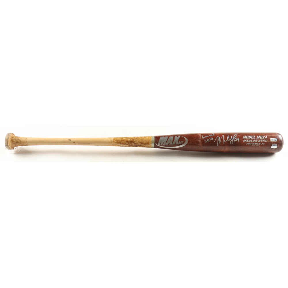 Marlon Byrd Signed Game-Used Baseball Bat Inscribed "Game Used 2010 ...