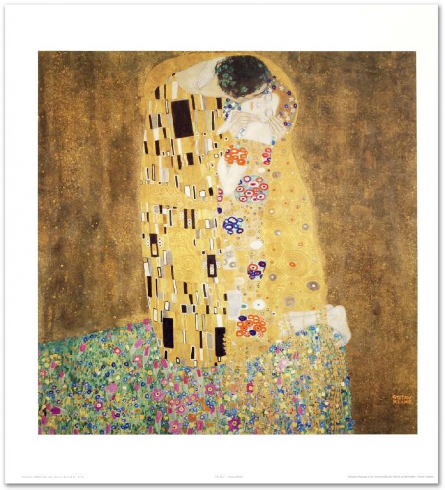 Gustav Klimt "The Kiss" Estate Signed Limited Edition Giclee #21/375 ...