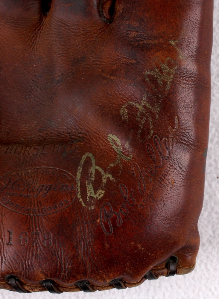Bob Feller Signed Vintage 1678 J.C. Higgins Baseball Glove (JSA COA ...