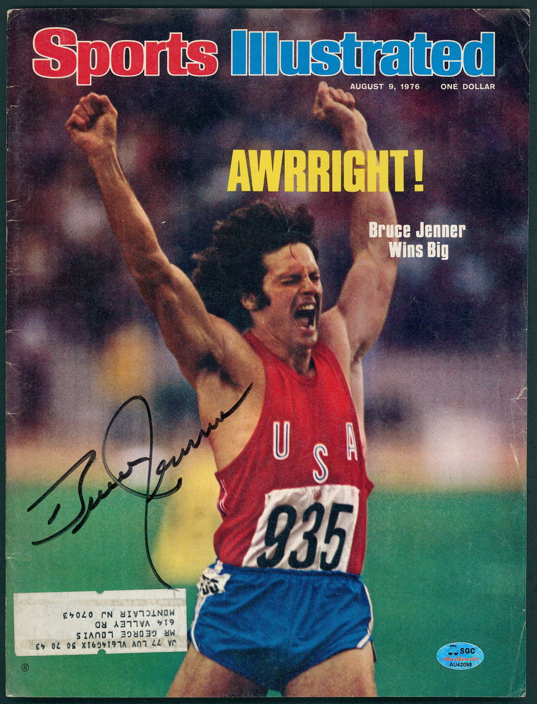 Bruce Jenner Signed Sports Illustrated Magazine Cover (SGC) | Pristine Auction