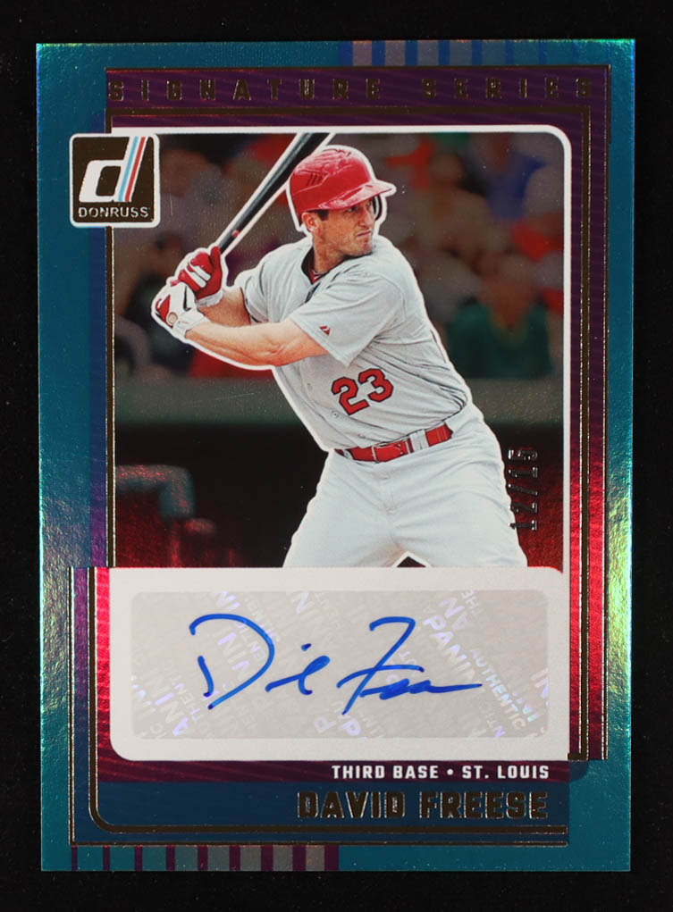 David Freese 2025 Donruss Signature Series Teal #7 #12/15 | Pristine ...