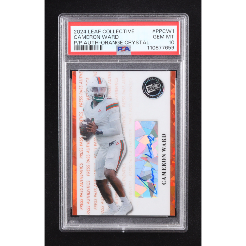 Cameron Ward 2024 Leaf Collective Press Pass Authentics Autographs ...
