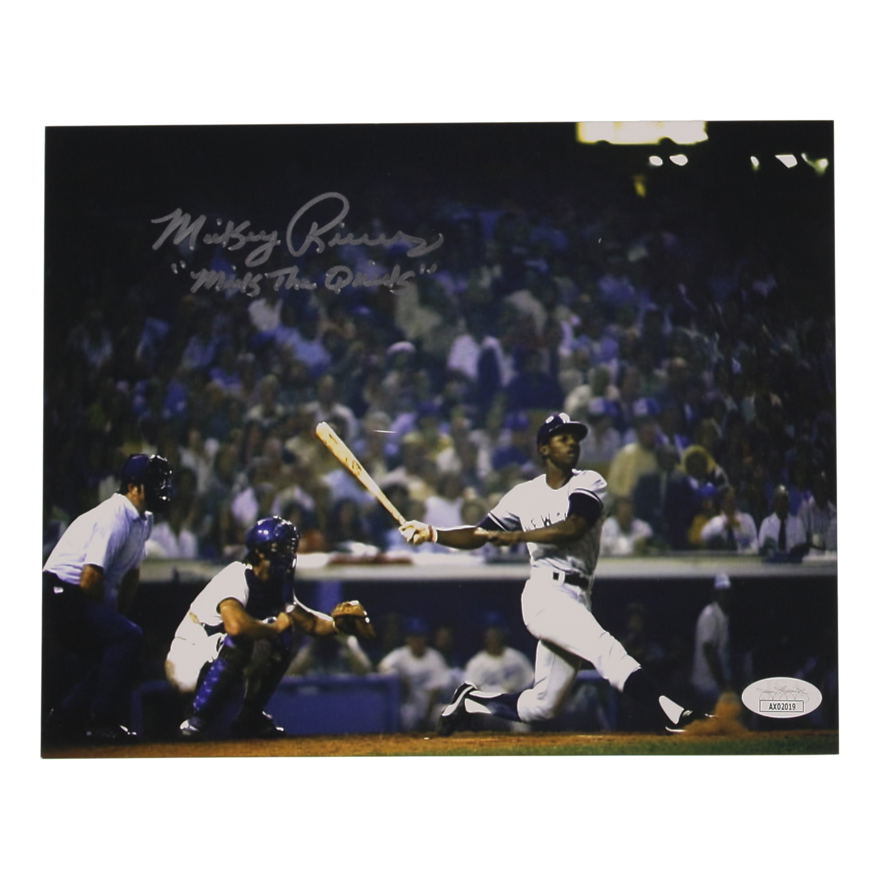 Mickey Rivers Signed Yankees 8x10 Photo Inscribed "Mick the Quick" (JSA ...