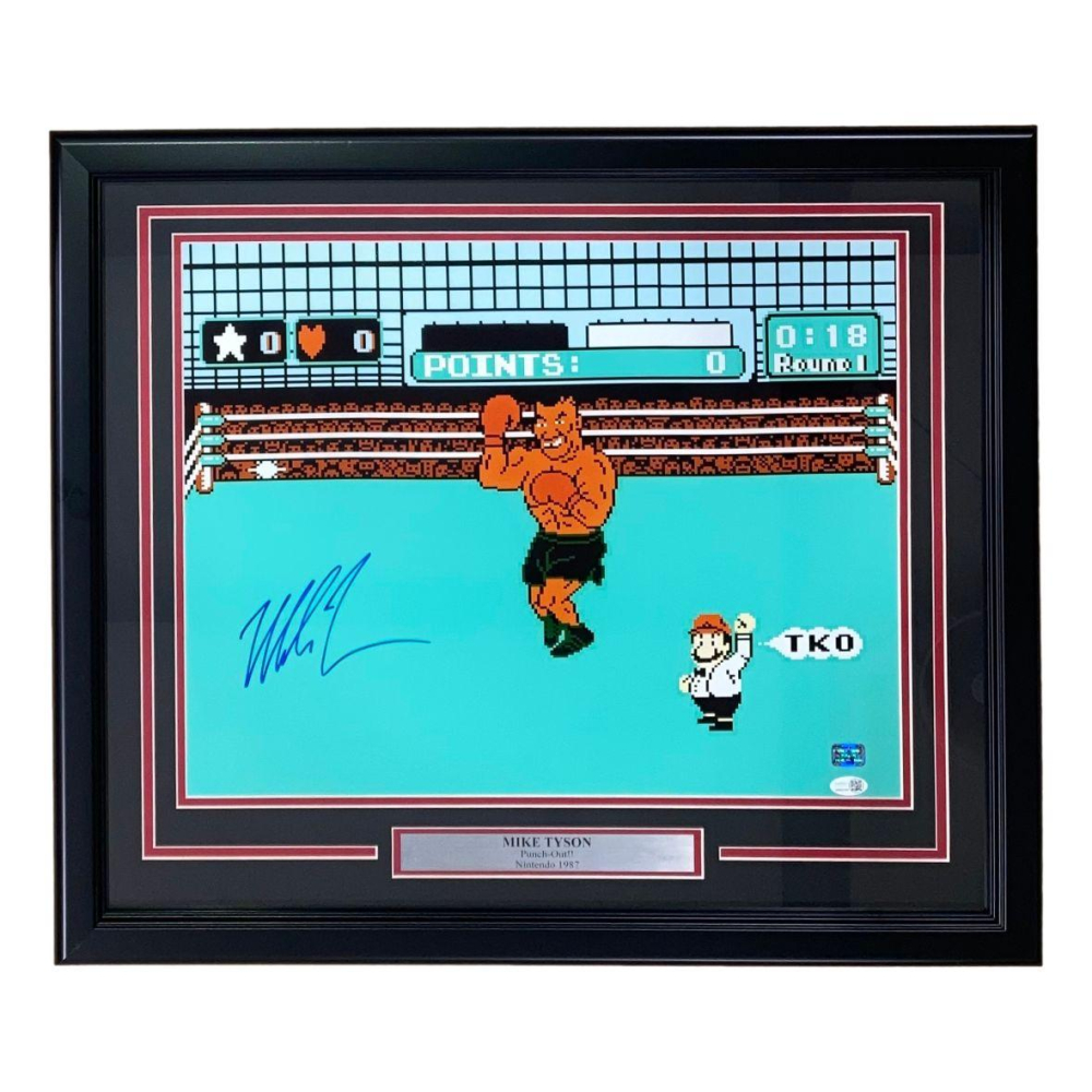 Mike Tyson Signed "Mike Tyson's Punch-Out!!" Custom Framed Photo (JSA ...