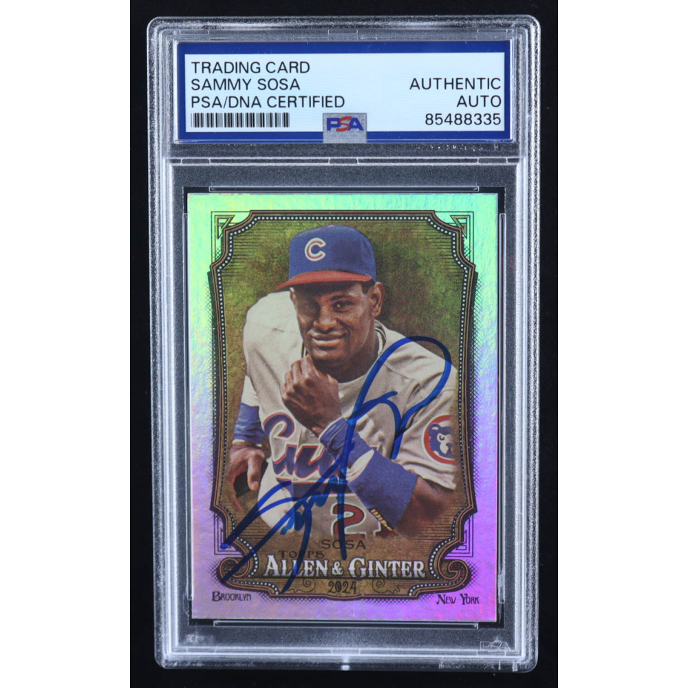 Sammy Sosa Signed 2024 Topps Allen & Ginter #291 (PSA | Auto Grade ...